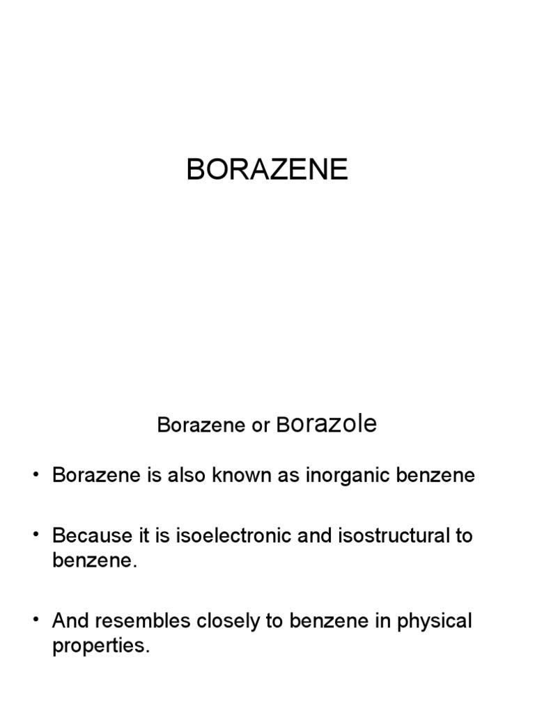 BORAZENE | PDF