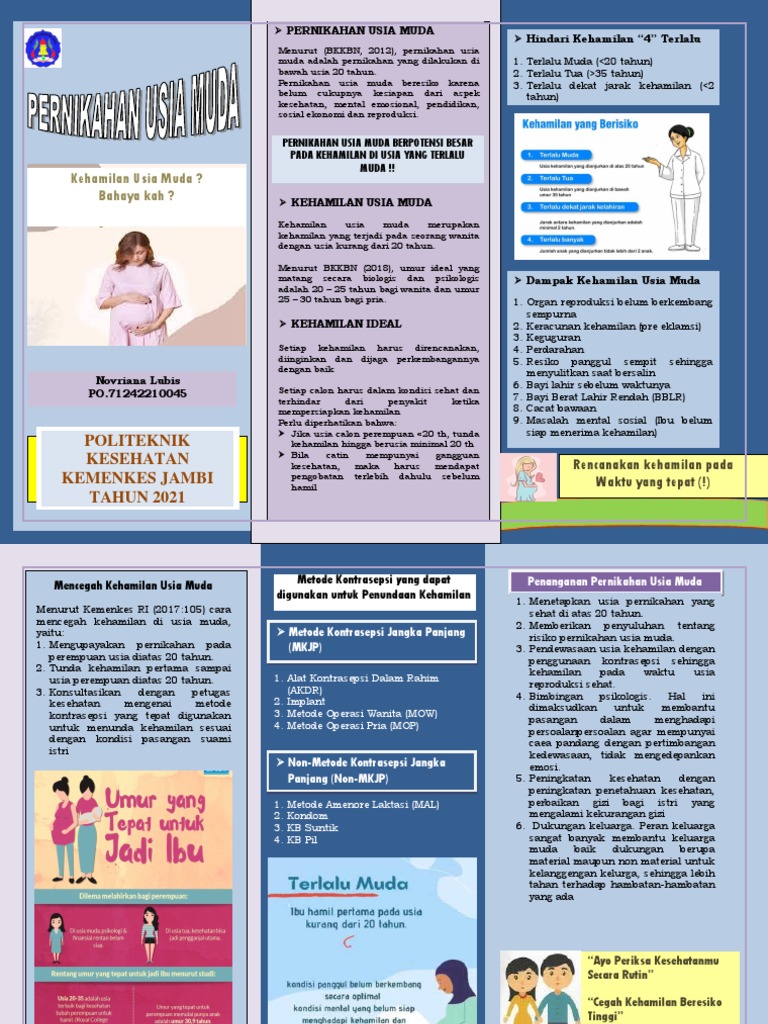 Leaflet Pernikahan Usia Muda | PDF | Pengembangan Diri