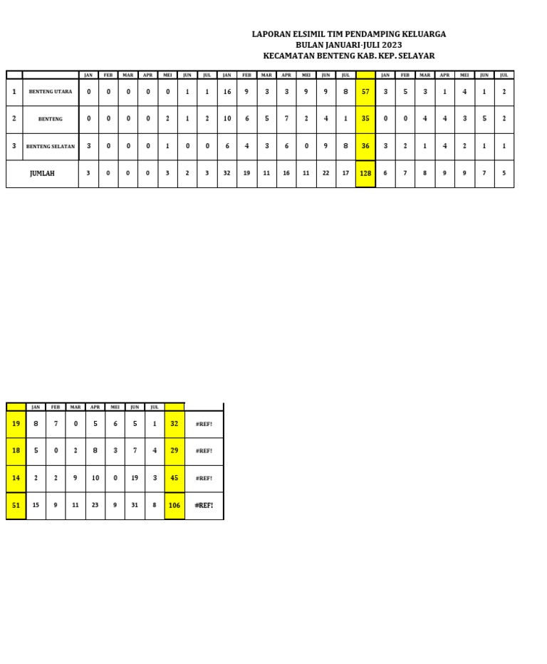 Rekap Inputan Kader TPK Elsimil Edit | PDF