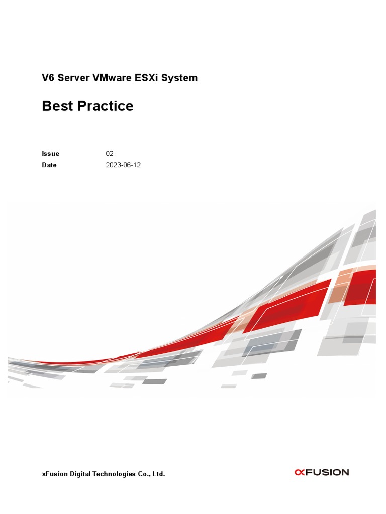 V6 Server VMware ESXi System Best Practice 02 | PDF