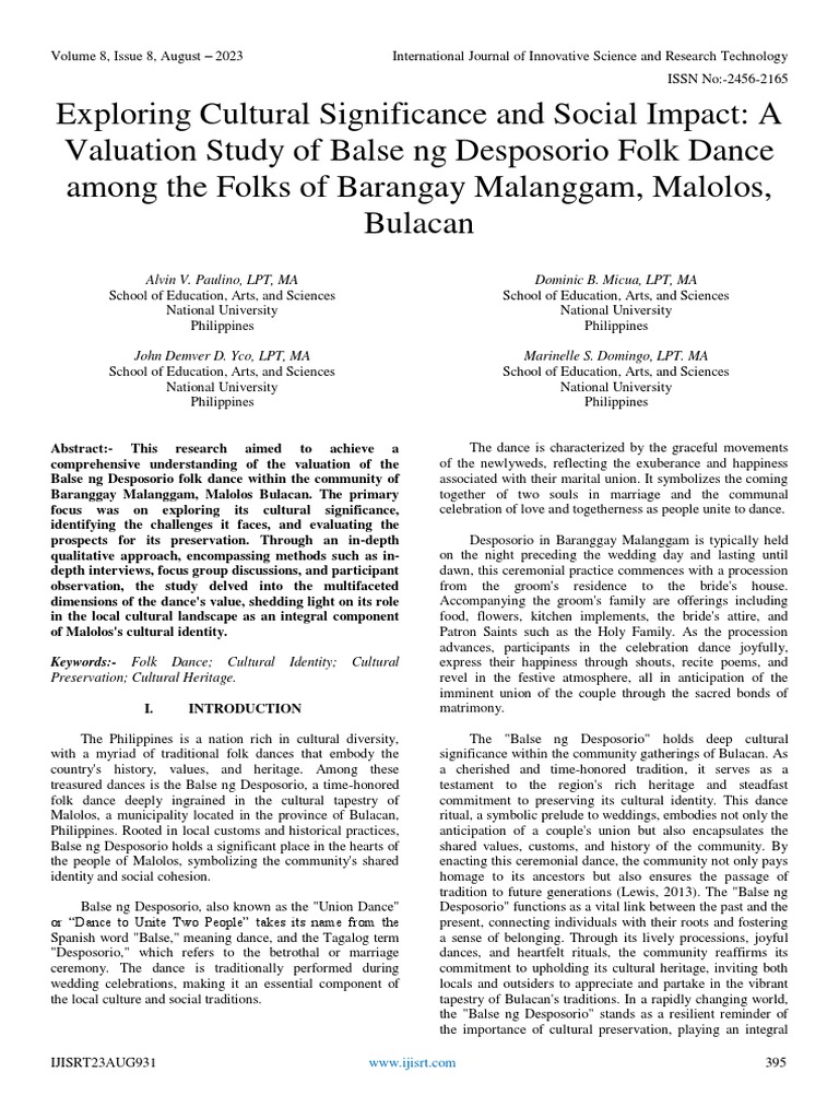 Exploring Cultural Significance and Social Impact: A Valuation Study of ...