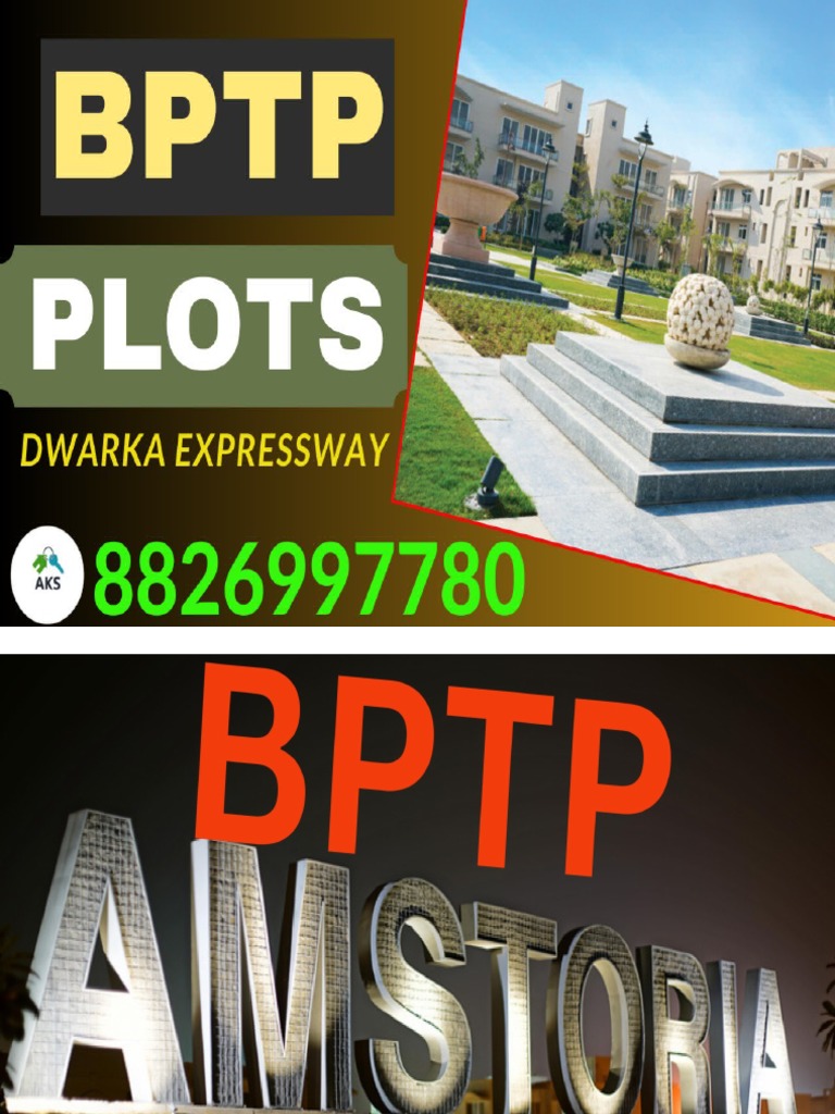 Plots Resale BPTP Amstoria Include Farm Villas, Country Floor and Lutyens Plots Dwarka ...