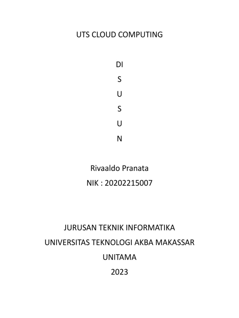 Panduan Lengkap Cloud Computing 2023 | PDF