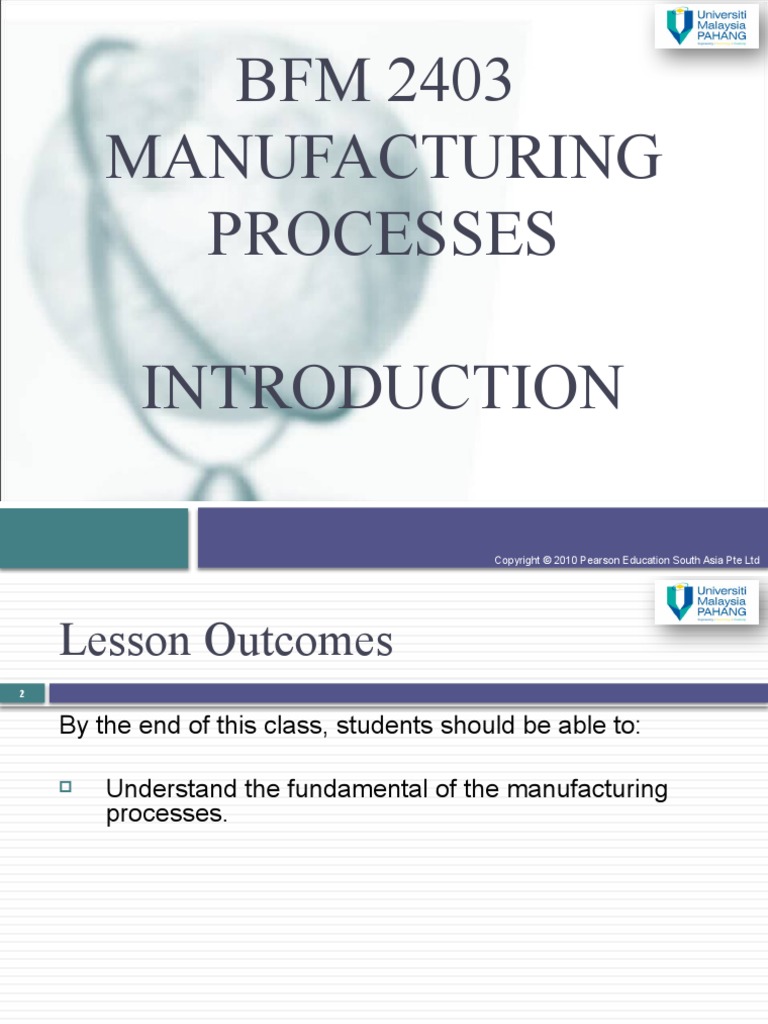 Week 1 Lecture 1 Introduction To Manufacturing Processes | Download ...