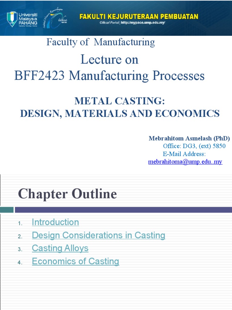 Metal Casting Design Considarations and Economics | PDF | Cast Iron ...