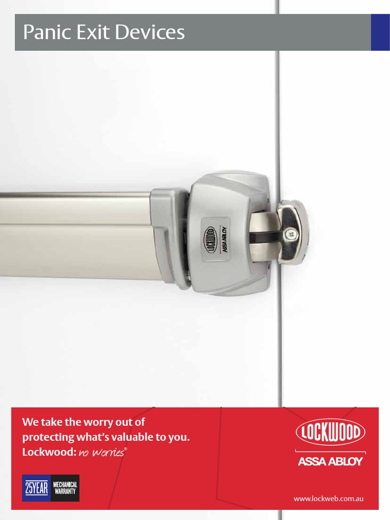 Lockwood Panic Exit Devices Catalogue | PDF