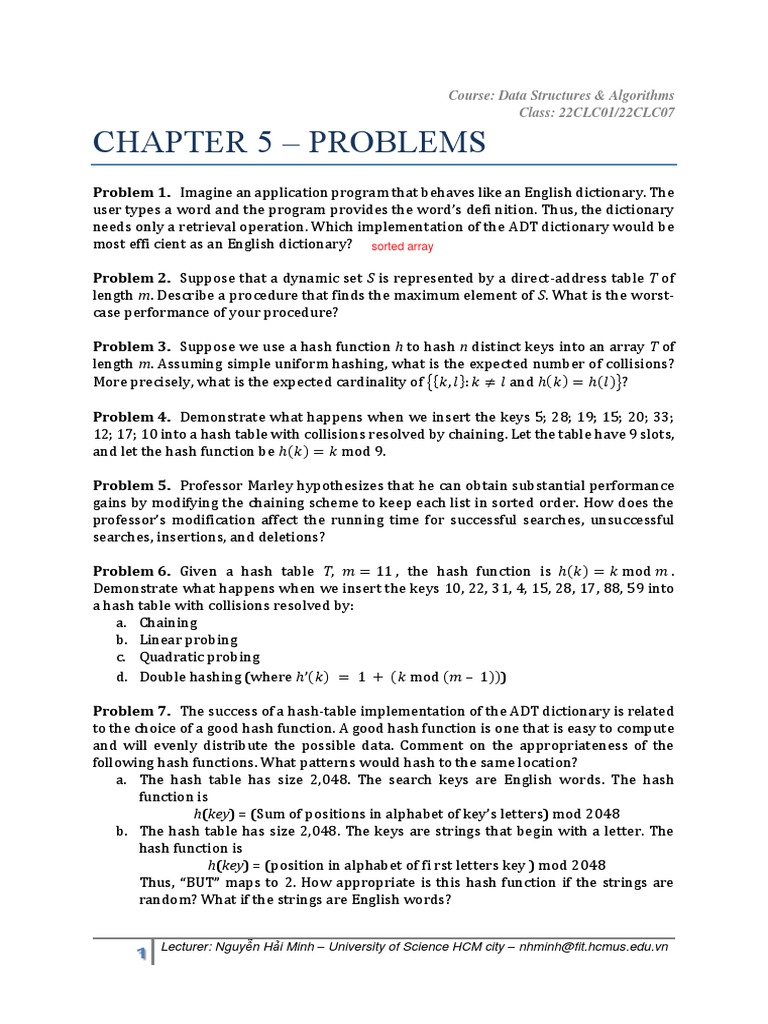 Chap05 Problems | PDF