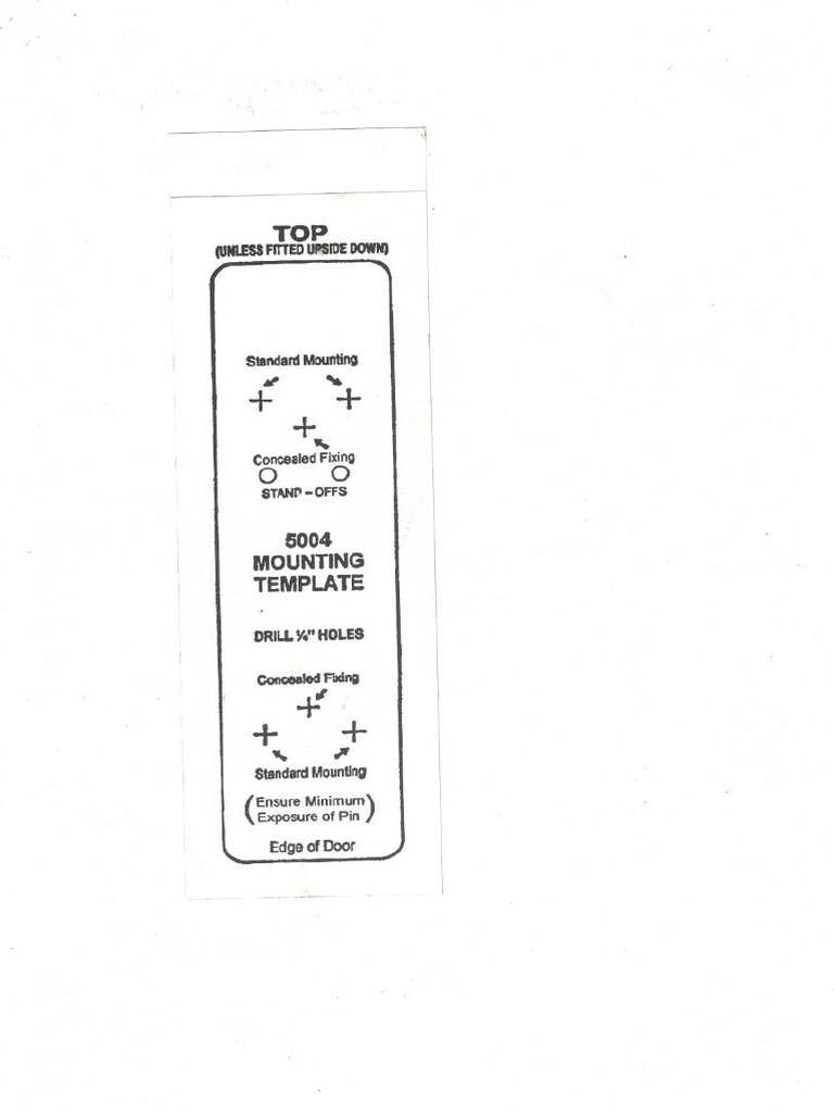5004 ADI Bolt Template | PDF