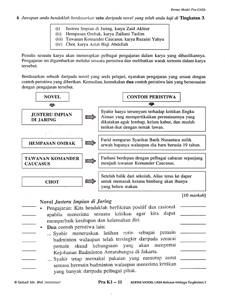 Latihan Novel t3 | PDF