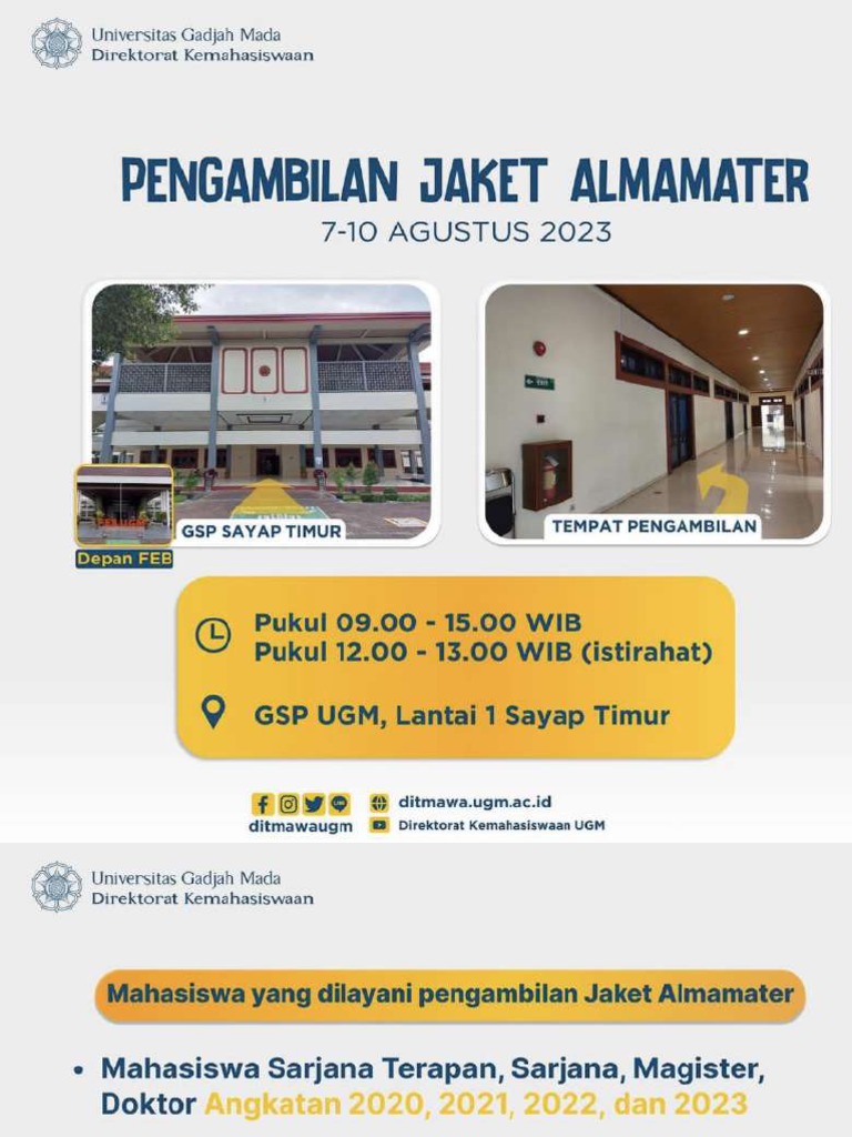 Pengambilan Jas Almamter UGM | PDF
