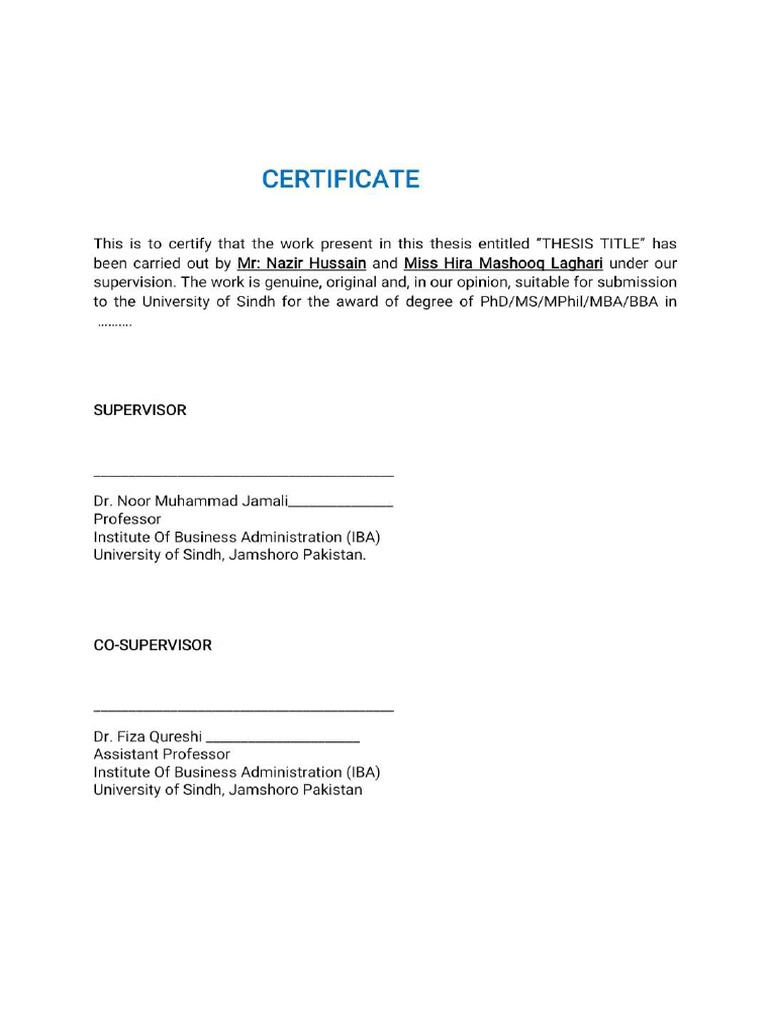 Thesis Abstract Pdf
