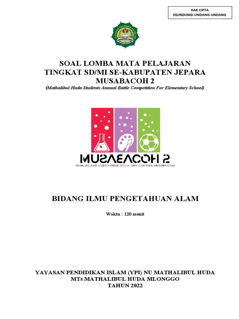 Soal Musabacoh 2 - Mapel Ipa | PDF
