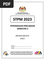 Bahasa Melayu Sem 2 (9102) - STPM 2023 (Soalan) | PDF
