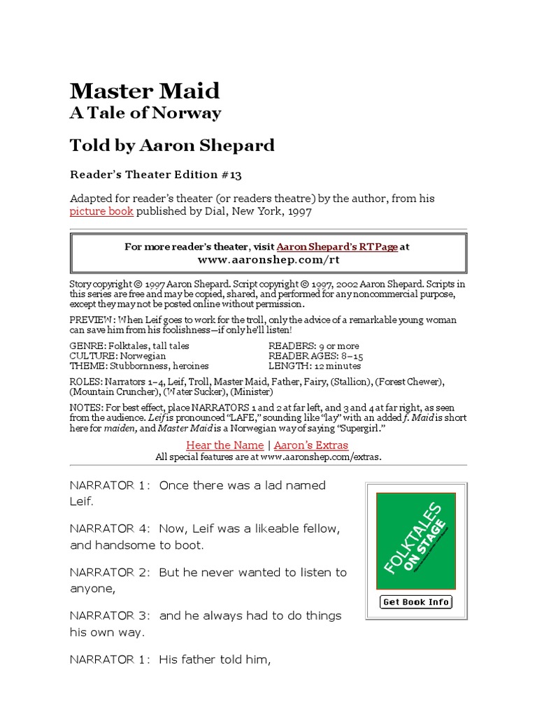 RTE #13 - Master Maid | PDF | Poetry