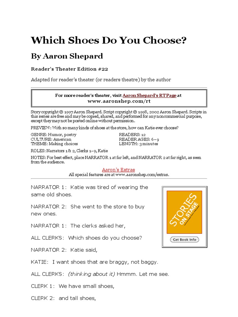 RTE #22 - Which Shoes Do You Choose | PDF