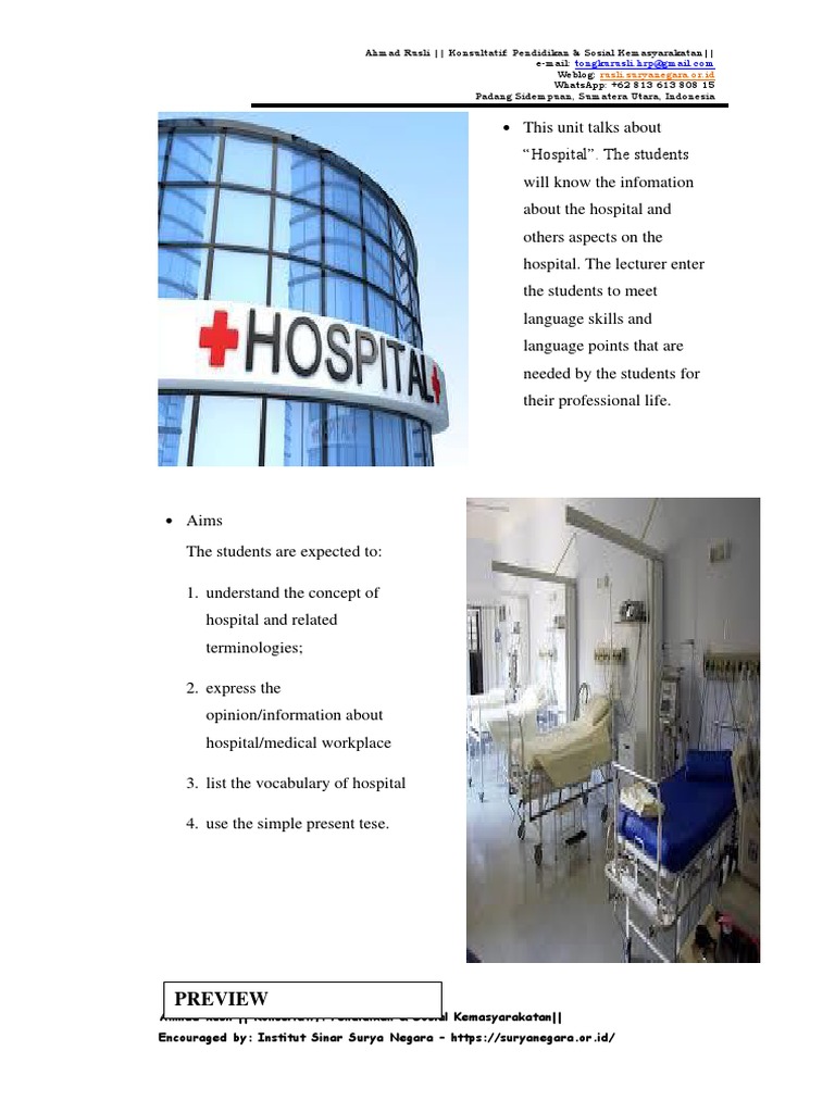 Hospital Work Place | PDF