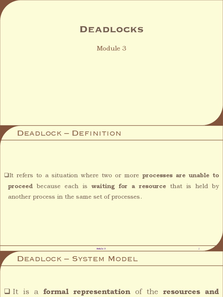 5-Deadlocks, Resource-Allocation Graph, Methods For Handling Deadlocks ...