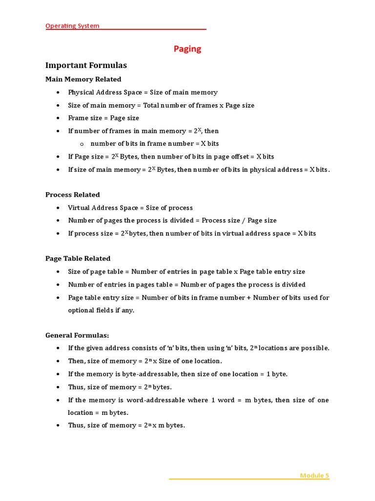 10 Paging 15 06 2023 | PDF | Bit | Computer Engineering
