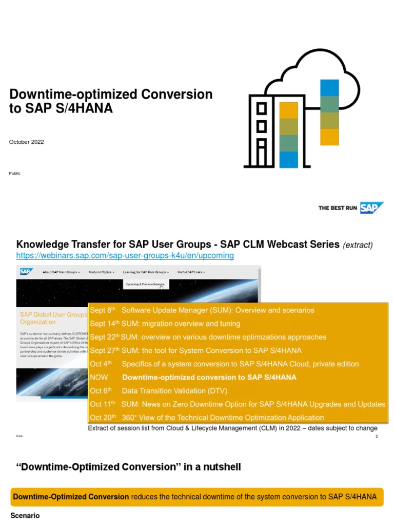 6-Downtime Optimized Conversion To SAP S4HANA | PDF