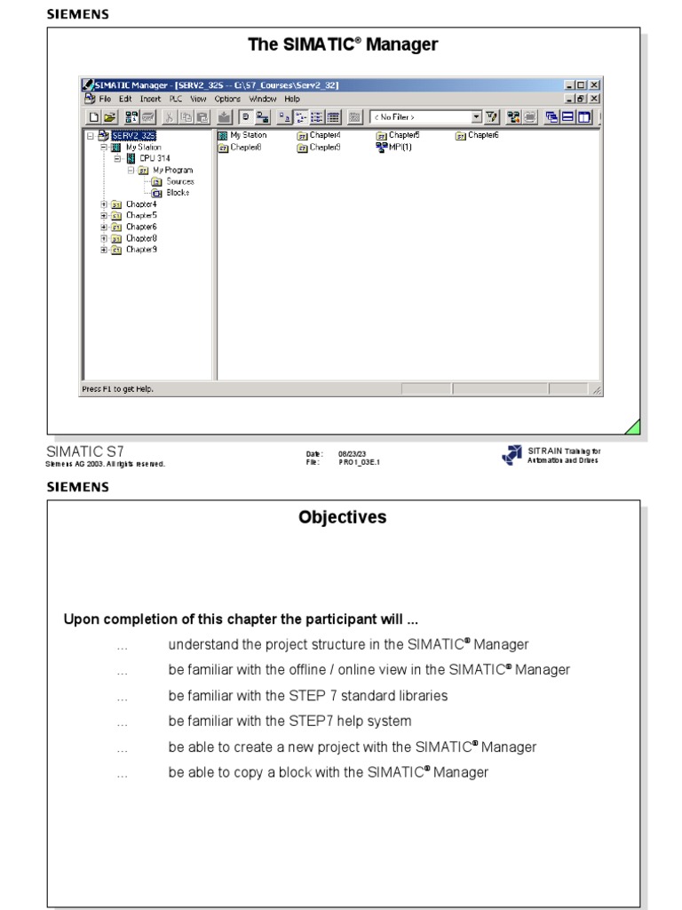 PRO1 03e SimaticManager | PDF | Microsoft Windows | Computer Engineering