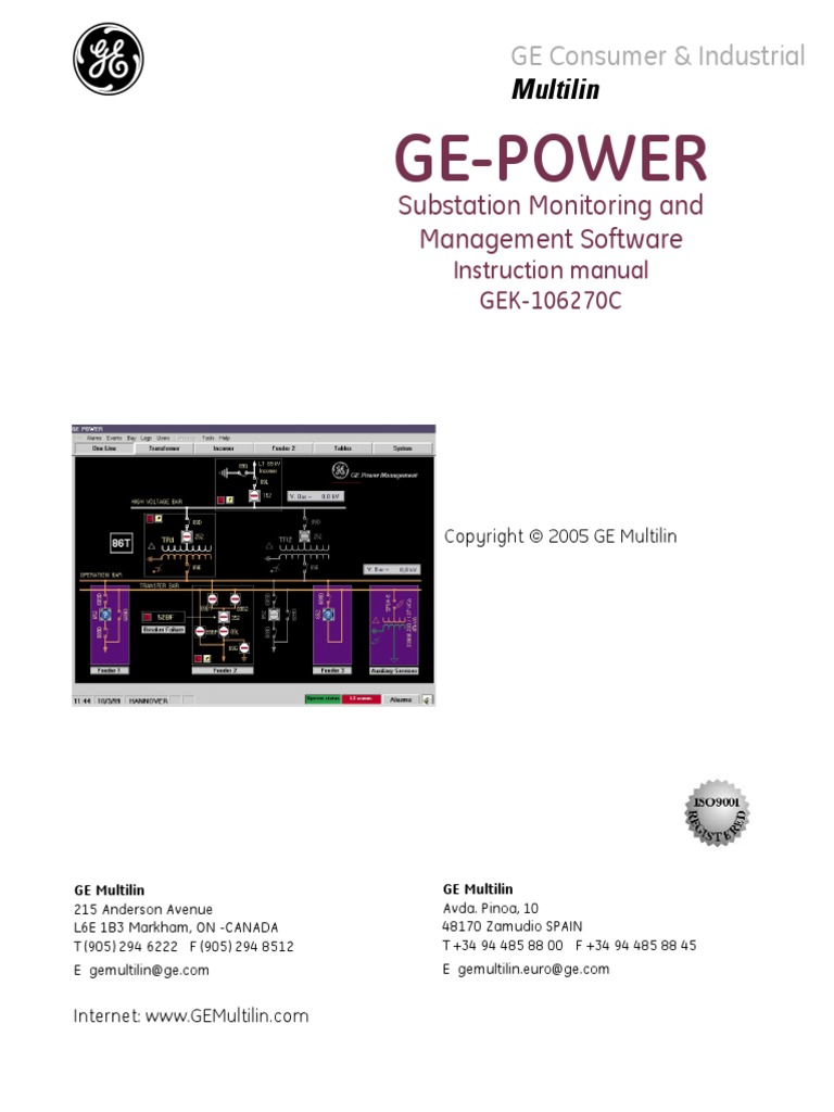 Ge-Power: Substation Monitoring and Management Software | PDF | Button ...