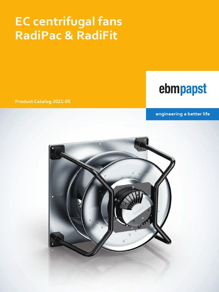 Product Catalogue EC Centrifugal Fans RadiPac - RadiFit Edition 2021 05 ...