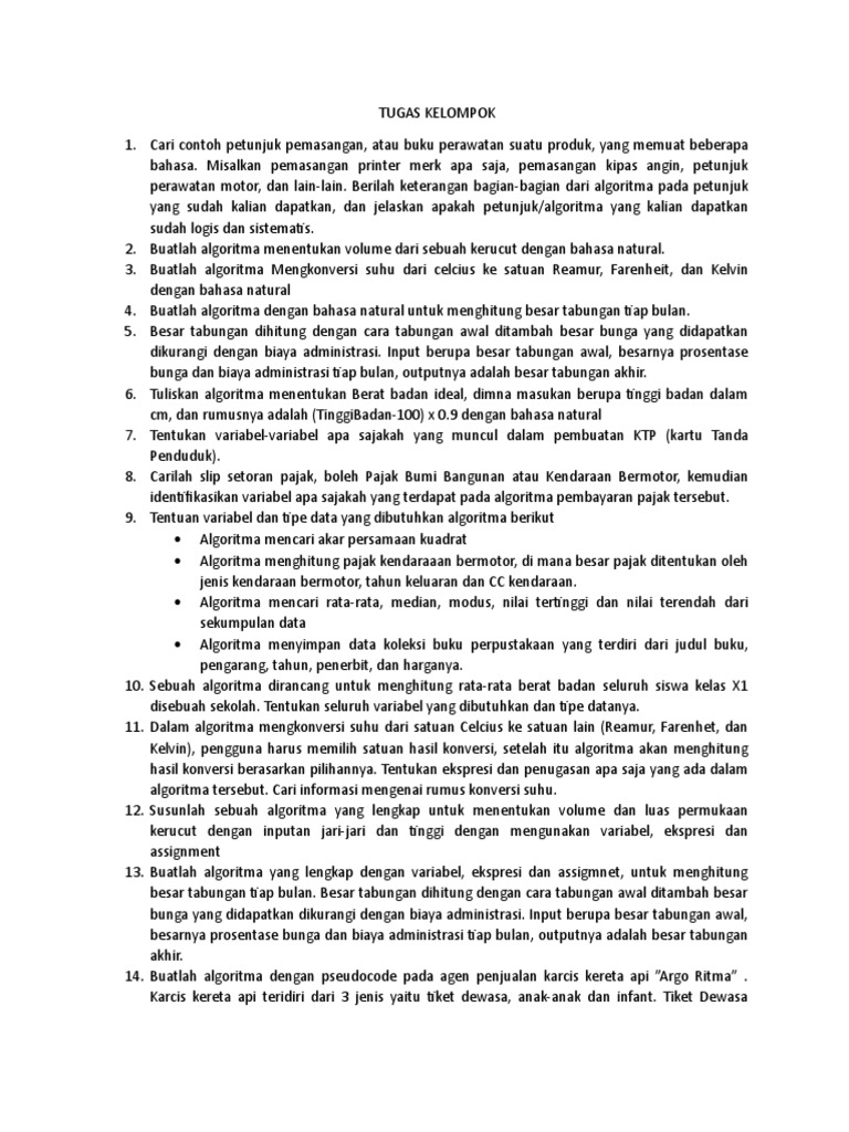 Tugas Kelompok | PDF