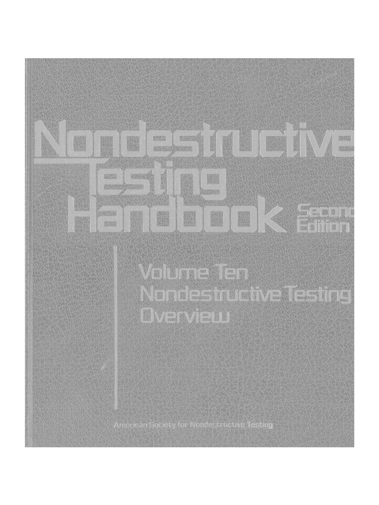 NDT Handbook | PDF