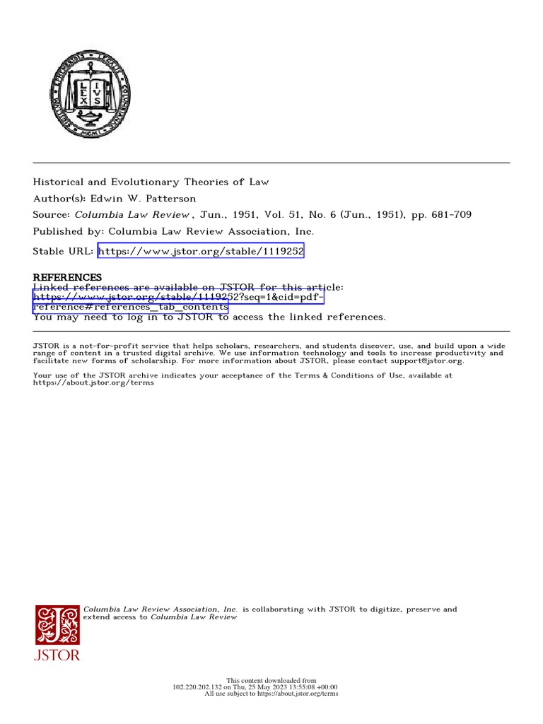 evolution of law | PDF