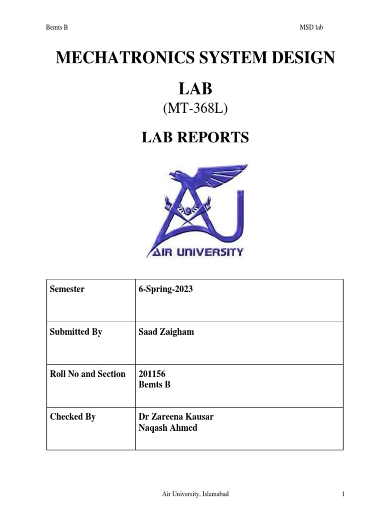 201156-Saad Zaigham-Bemts B MSD Lab WEEK 10 | PDF