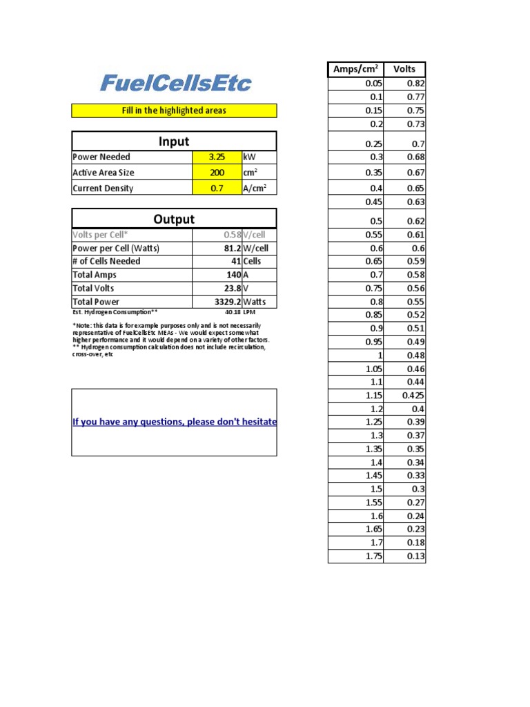 HydrogenAir Calc1 | PDF