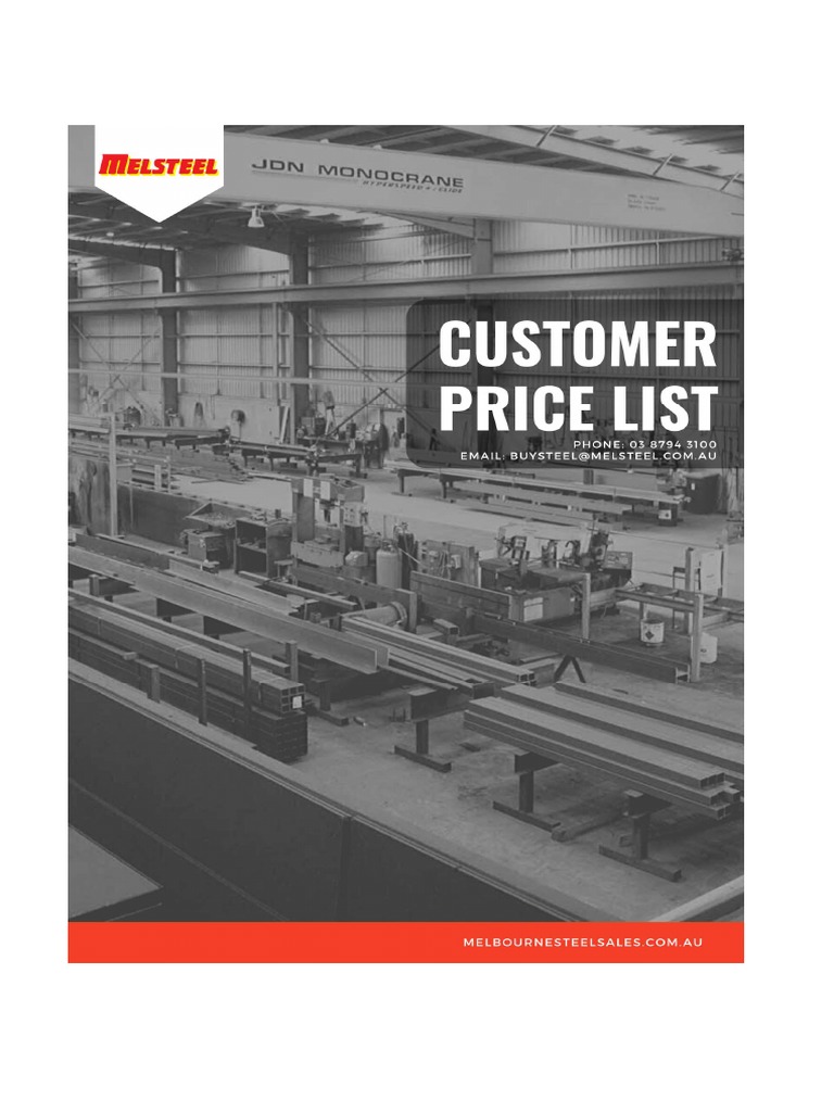 Customer Price List December 2022 | PDF