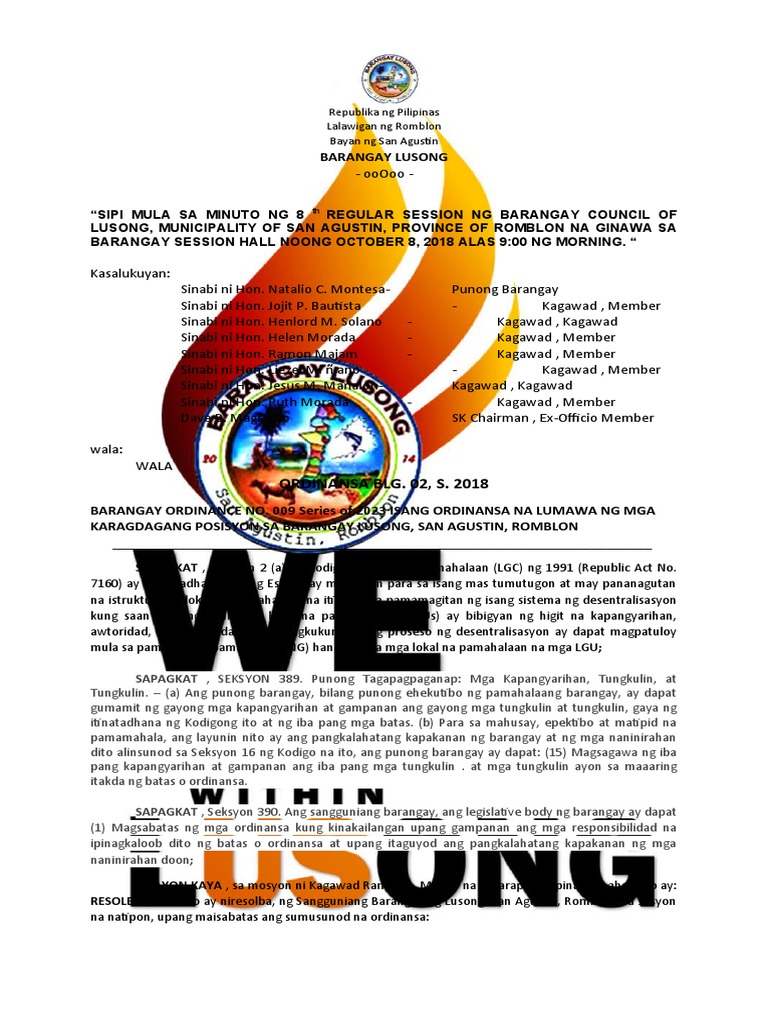 Vawc Ordinance | PDF