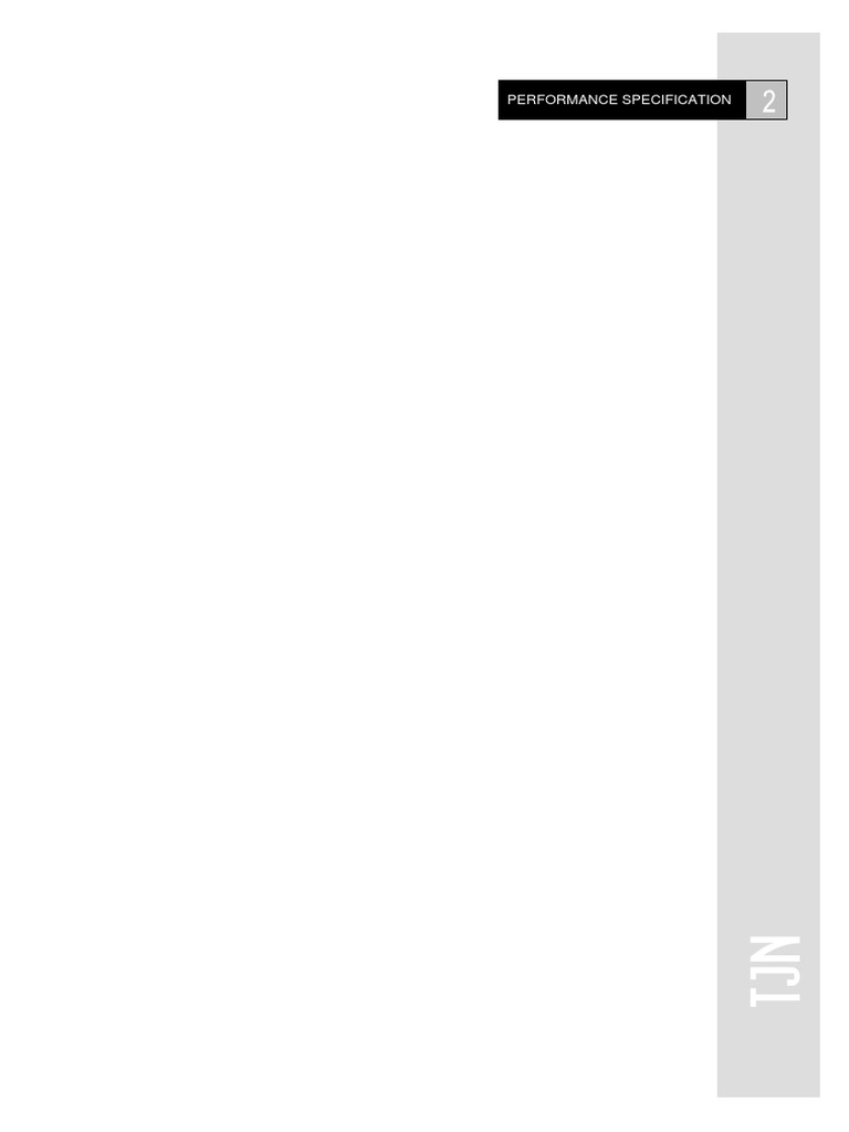 Performance Specification | PDF