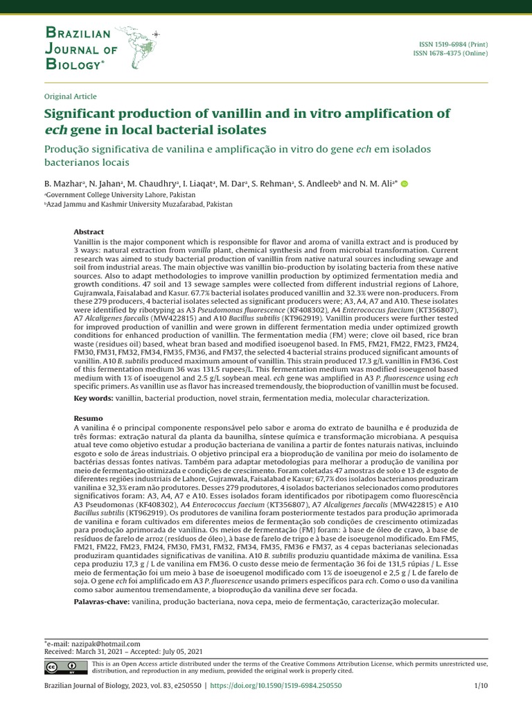 Analysis of Vanillin | PDF