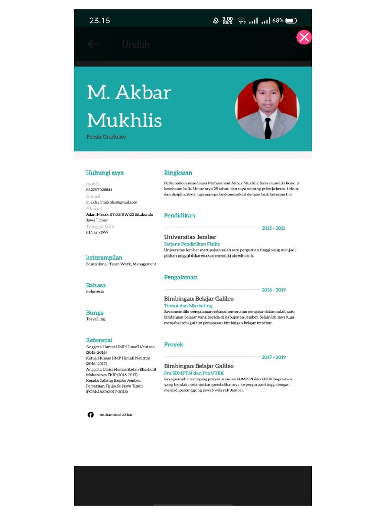 Berkas Lamaran - M. Akbar Mukhlis | PDF Berkas Lamaran - M. Akbar Mukhlis | PDF