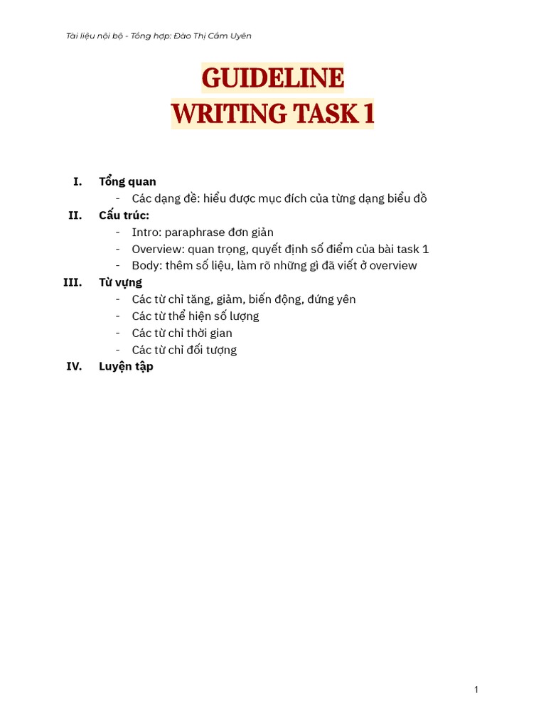 Guideline Task 1 | PDF