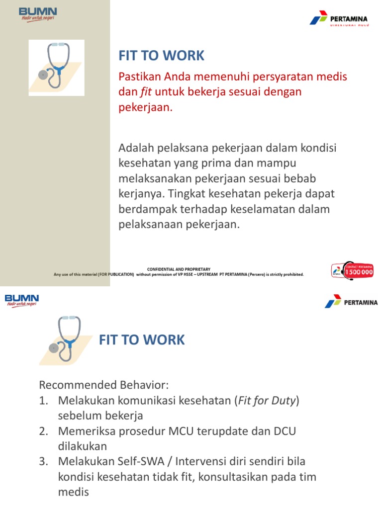 07 Fit To Work | PDF
