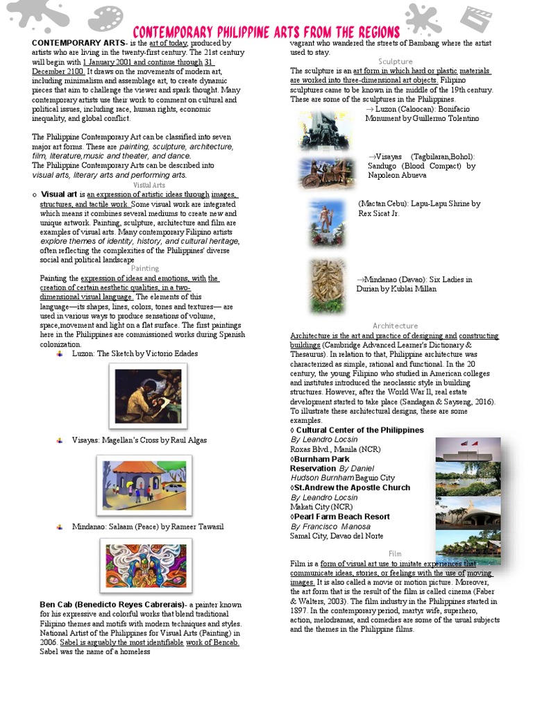 Contemporary Arts 3rd QTR Notes | PDF
