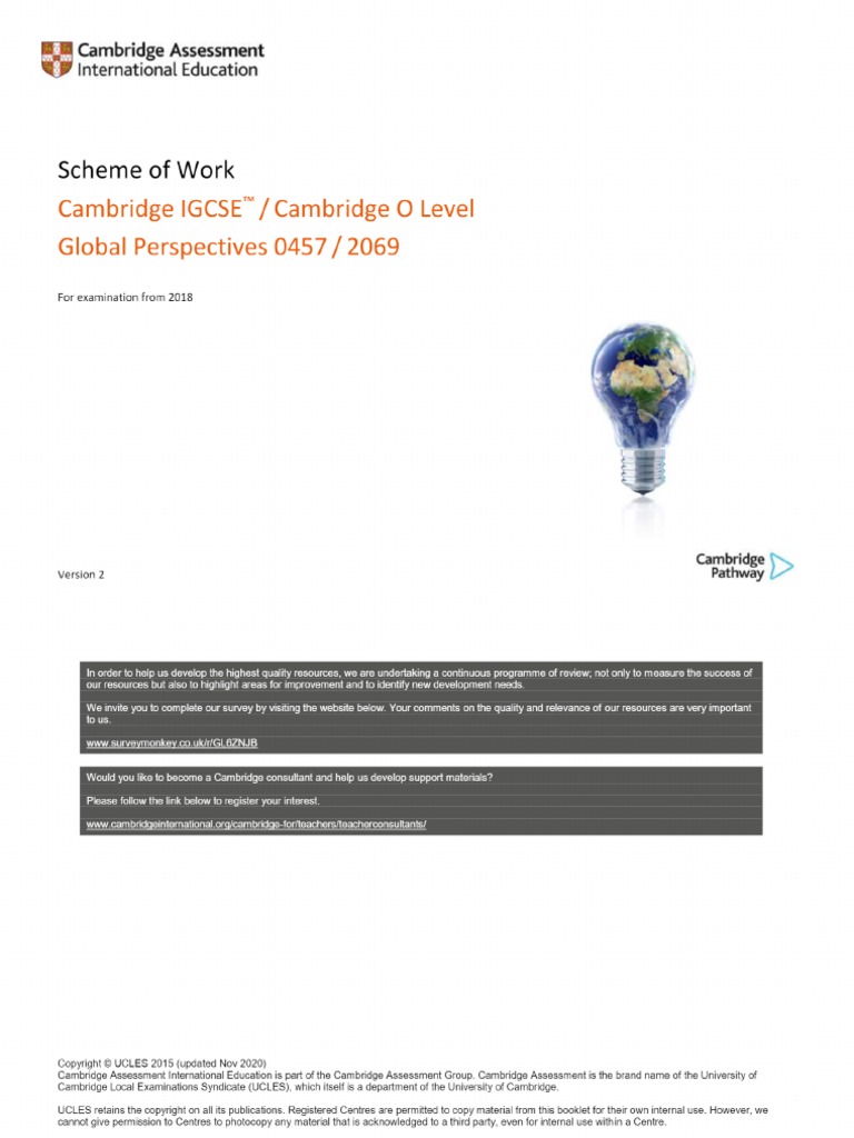 0457 Scheme of Work | PDF