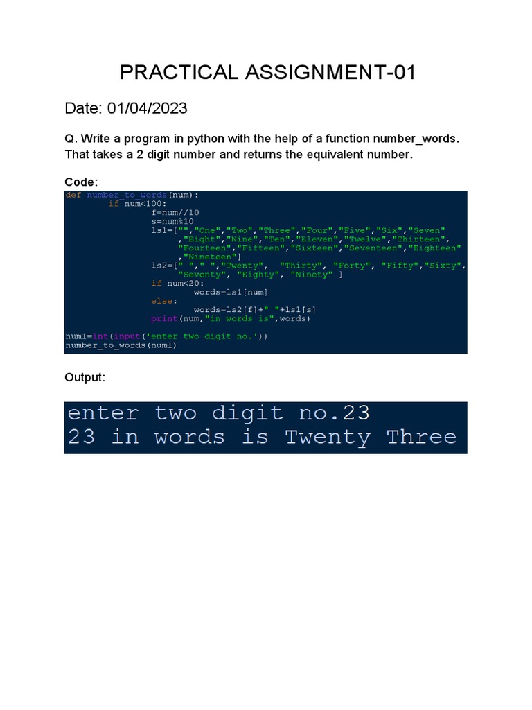 PRACTICAL ASSIGNMENT Class 12 | PDF