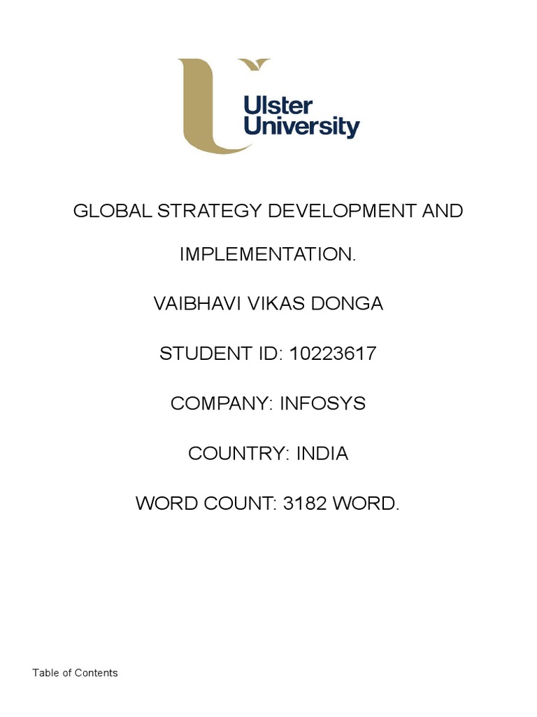 Global Strategy Development and Implementation | PDF | Competitive ...