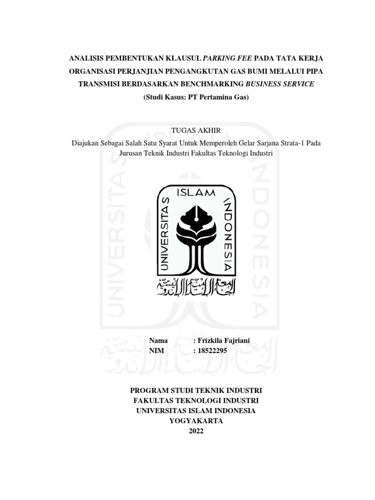 Klausul Parking Fee di Pertagas | PDF
