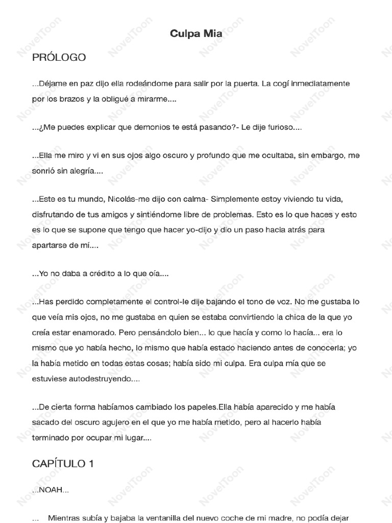 Culpa Mia | PDF