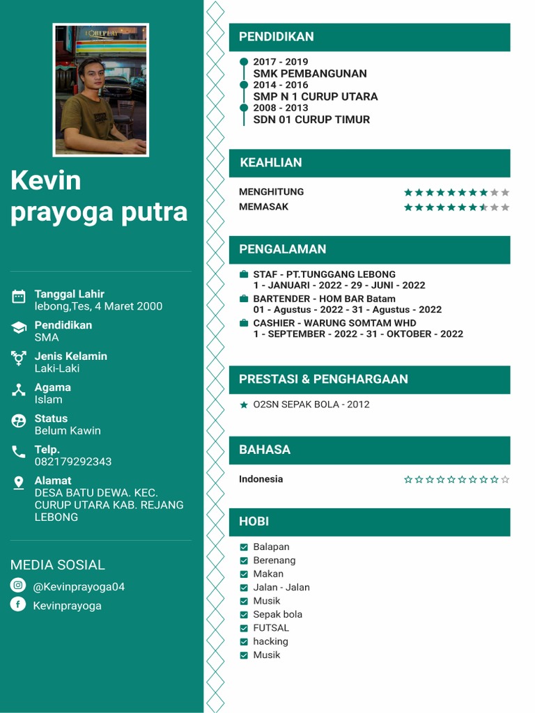 CV - Kevin | PDF