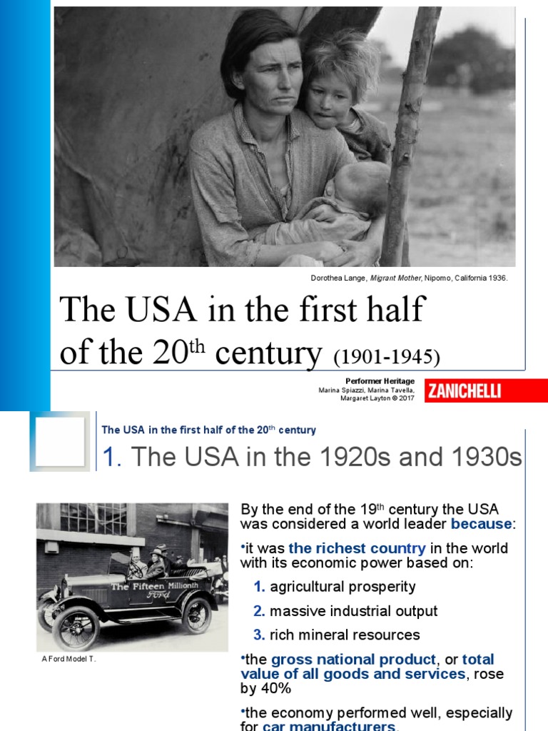 THE - USA in THE FIRST HALF OF 20TH CENTURY | PDF