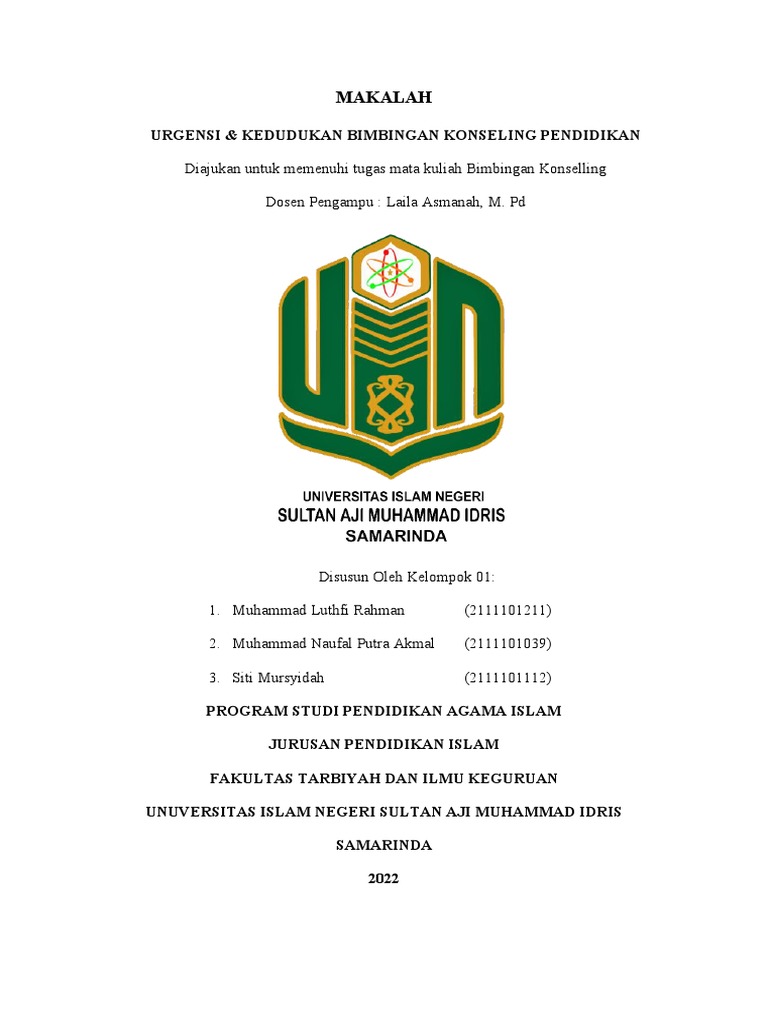 Makalah BK Kel 1 | PDF
