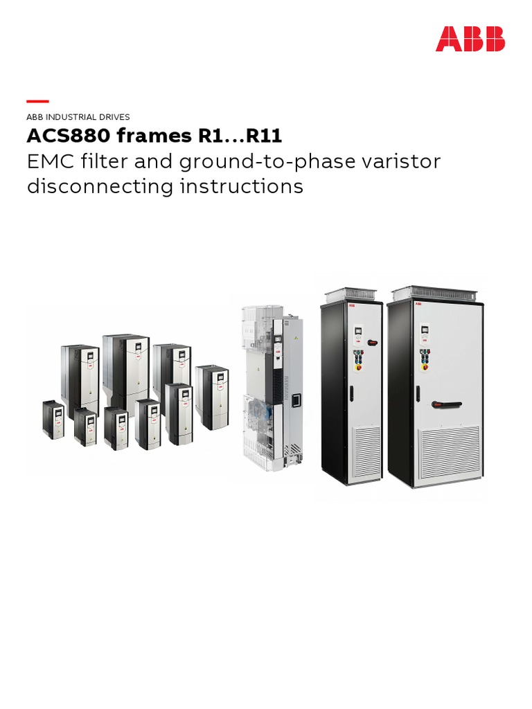 EN ACS880 R1 R11 EMC Filter Disconn J Screen | PDF
