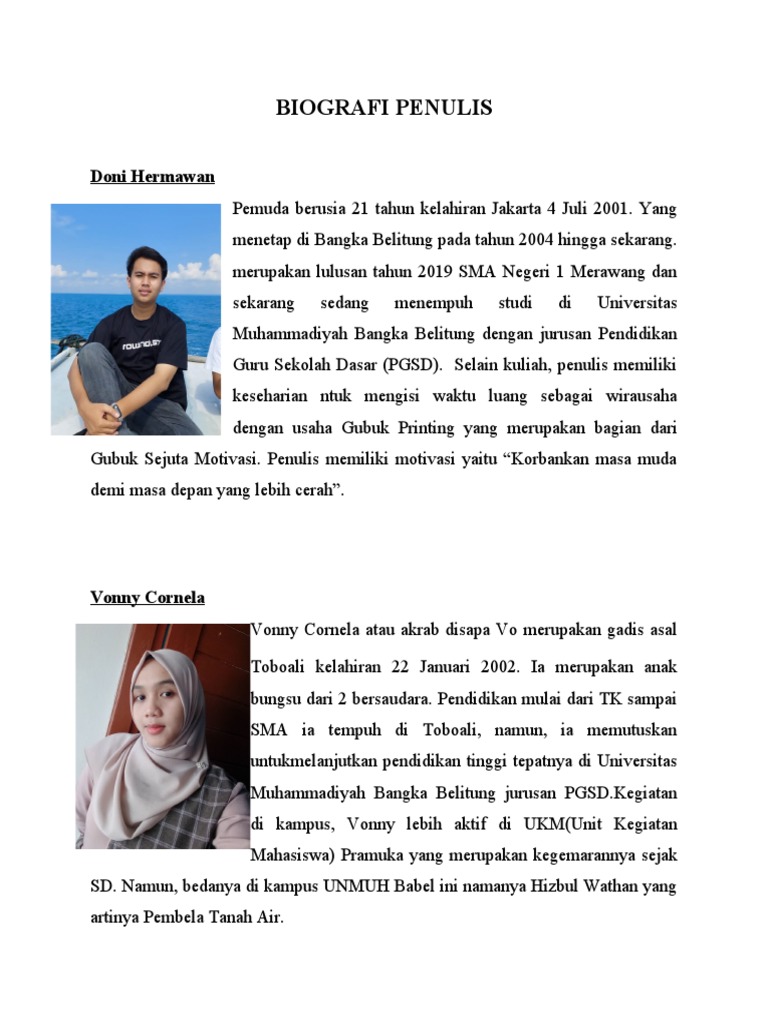 Biografi Penulis Salinan Pdf