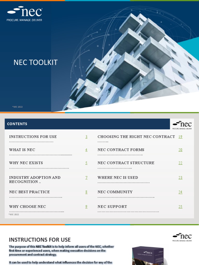 NEC Toolkit 2 | PDF